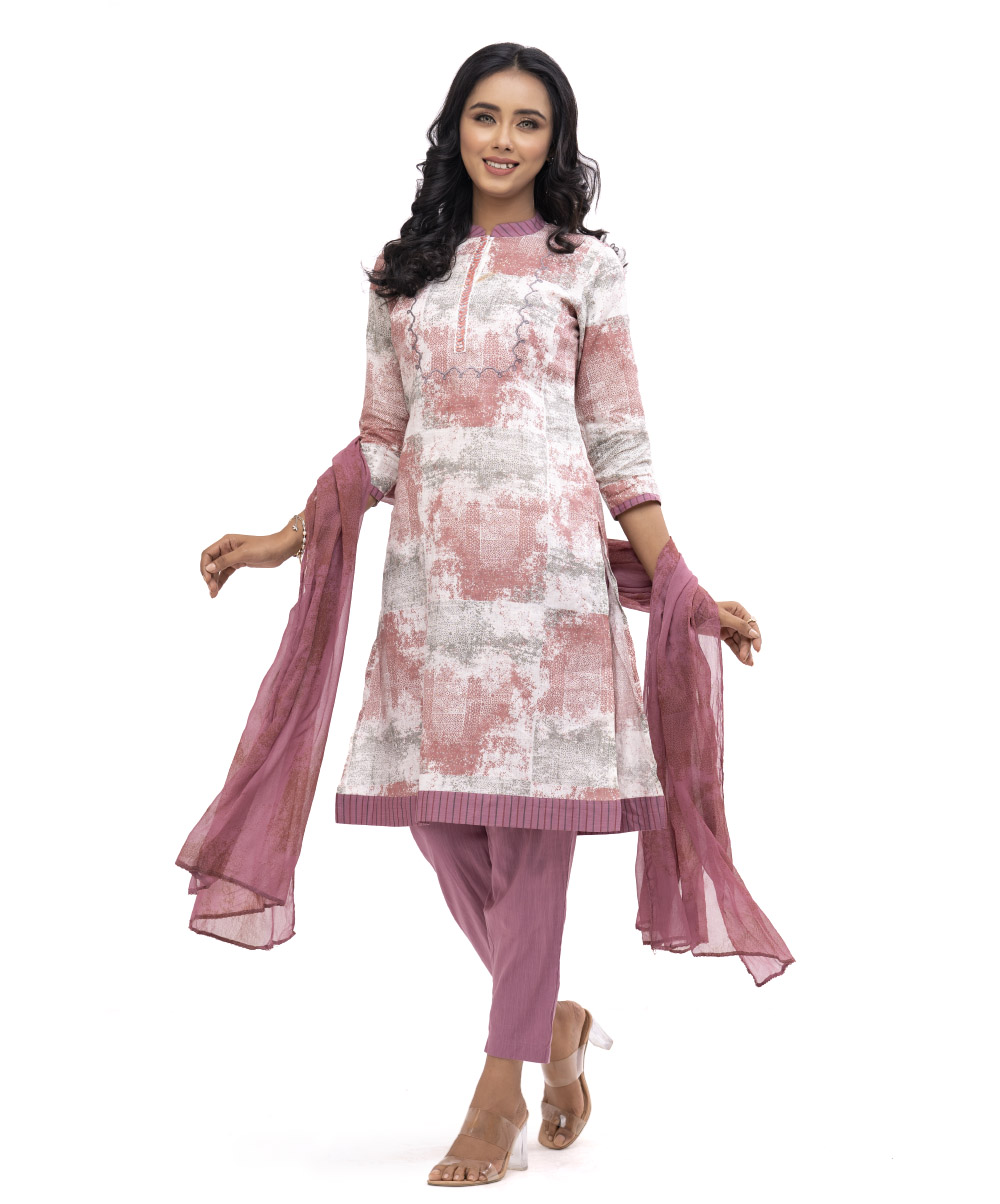 White Cotton Salwar Kameez