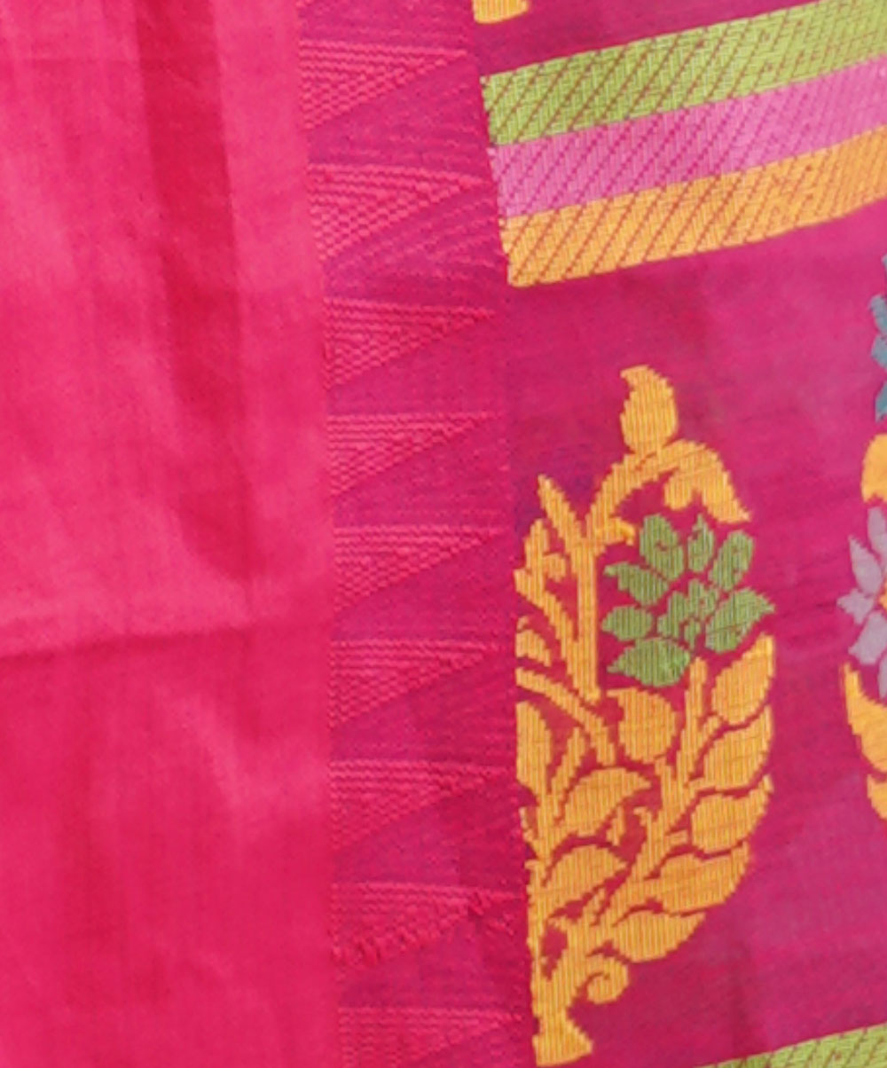 Purple & Dark Pink Jamdani Saree