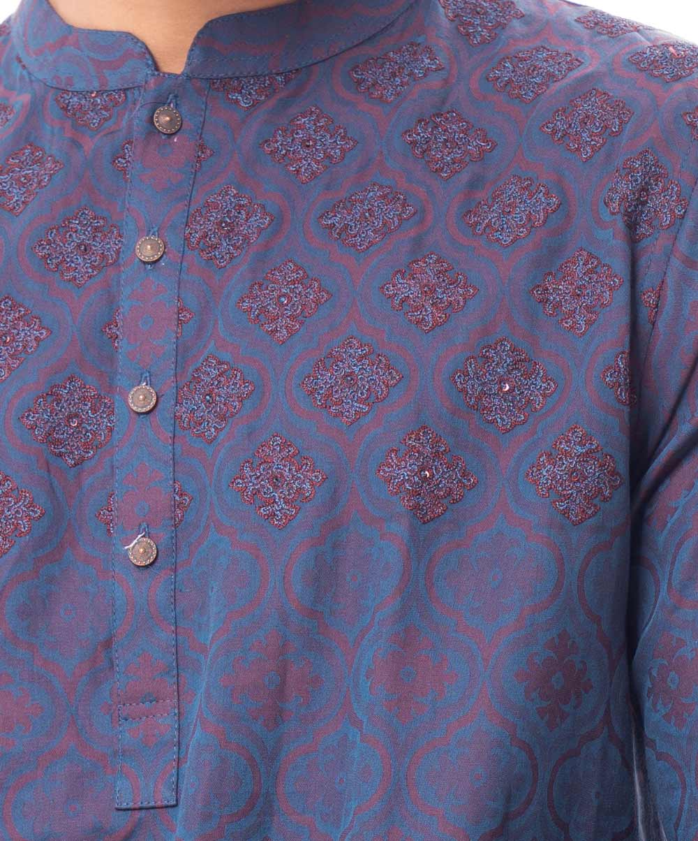 Blue Premium Panjabi